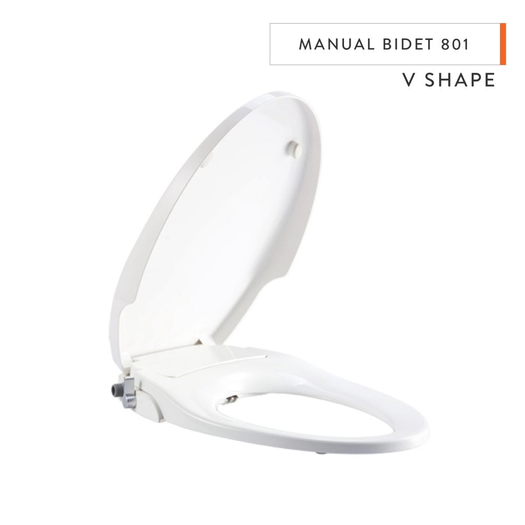 Manual Bidet Toilet Seats with Cover – V Shape – Home Central Philippines